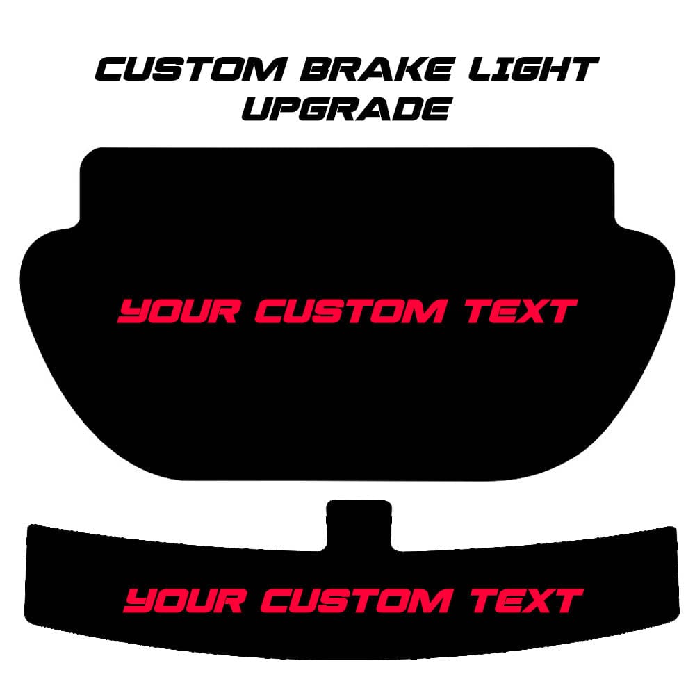 Custom Rear Windscreen Brake Light Decals UPGRADE TO BESPOKE | PimpMyEV