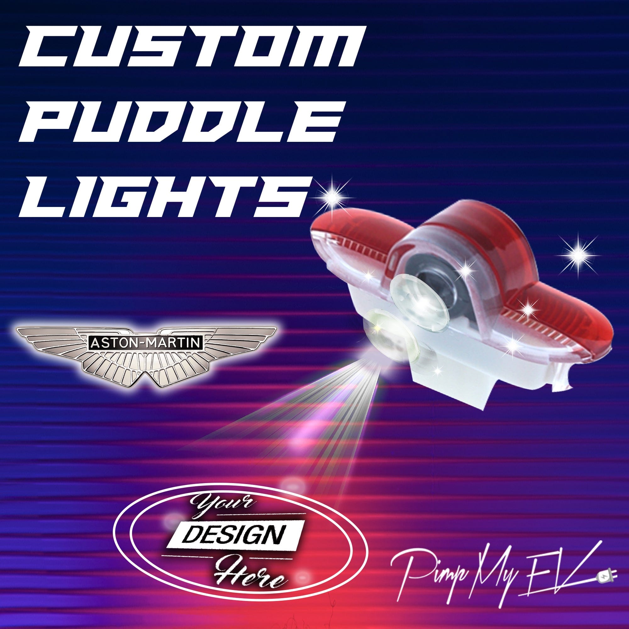 Custom LED Courtesy Door Projector Puddle Lights for ALL Aston Martin ...