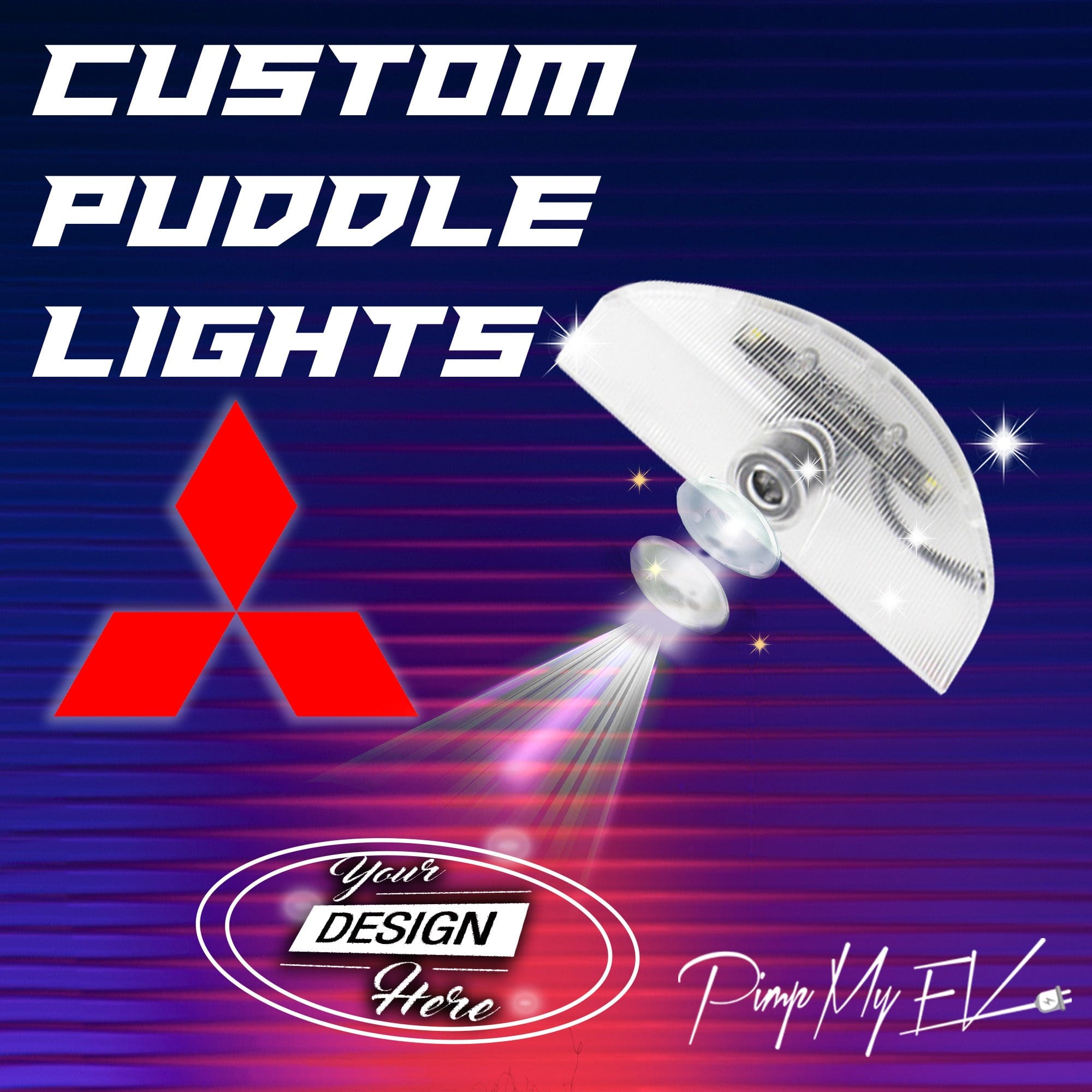 Custom LED Courtesy Door Projector Puddle Lights for Mitsubishi– PimpMyEV