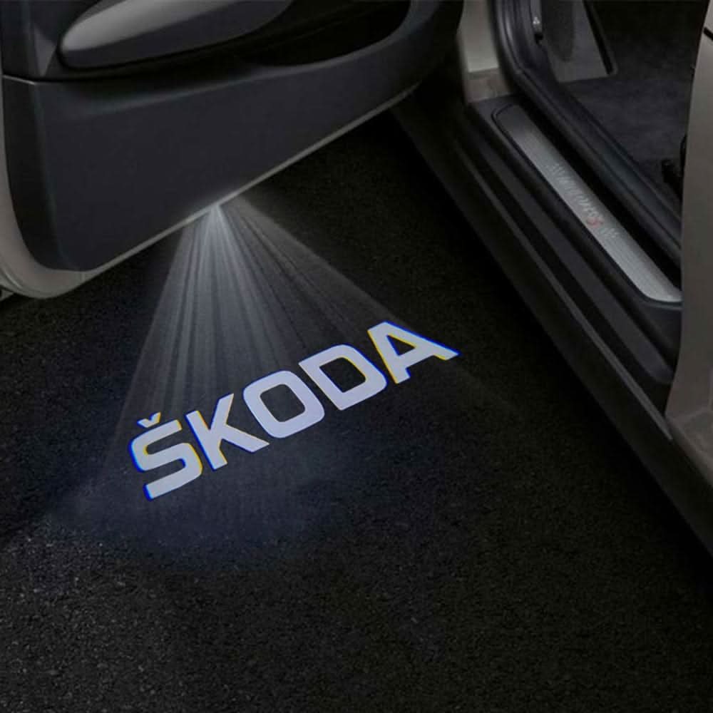 Skoda Elroq Premium Door Puddle Lights Multiple Designs 2025-2026 ...