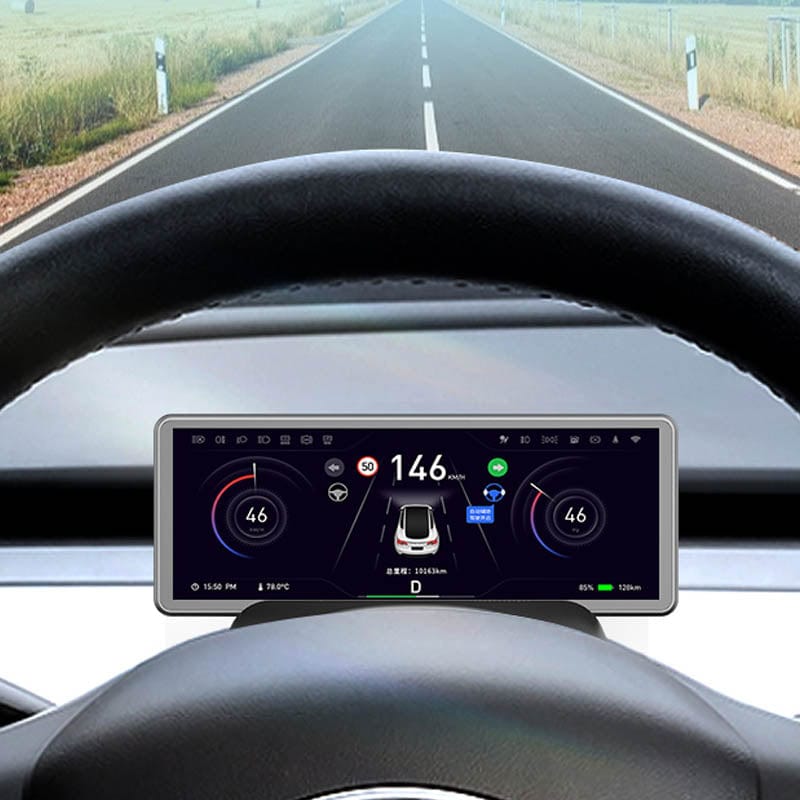 Retrofit 6.86 inch Steering Instrument Cluster With Front Camera For T ...