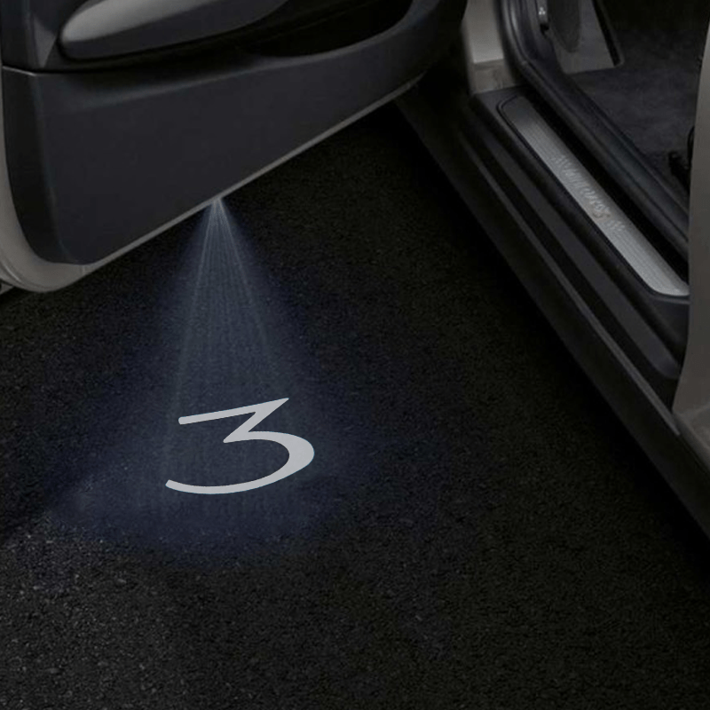 Tesla Model 3 Premium Door Puddle Lights Multiple Designs 2017-2026 Hi ...