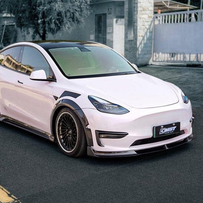 CMST Genuine Carbon Fiber & FRP Front Fenders for Tesla Model Y AWD Pe ...