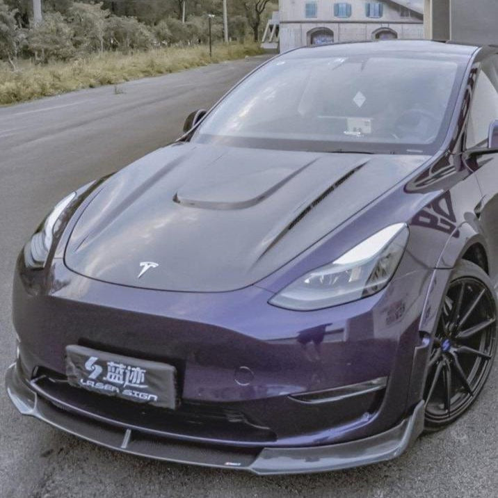 Tesla Model Y Carbon Fiber Hood V1 - Lightweight & Durable | Pimp My EV