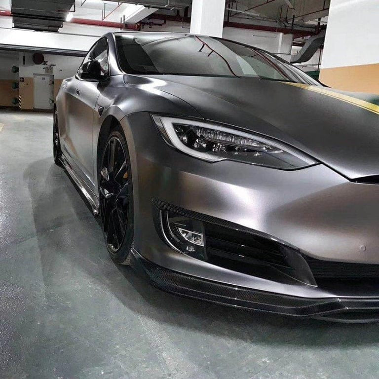 CMST Genuine Gloss Carbon Fiber Full Body Kit for Tesla Model S 2016-2 ...