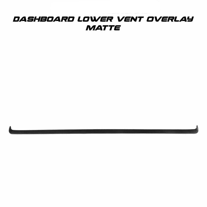 Tesla Model Y Juniper Real Molded Matte Carbon Fiber Dashboard Air Vent ...