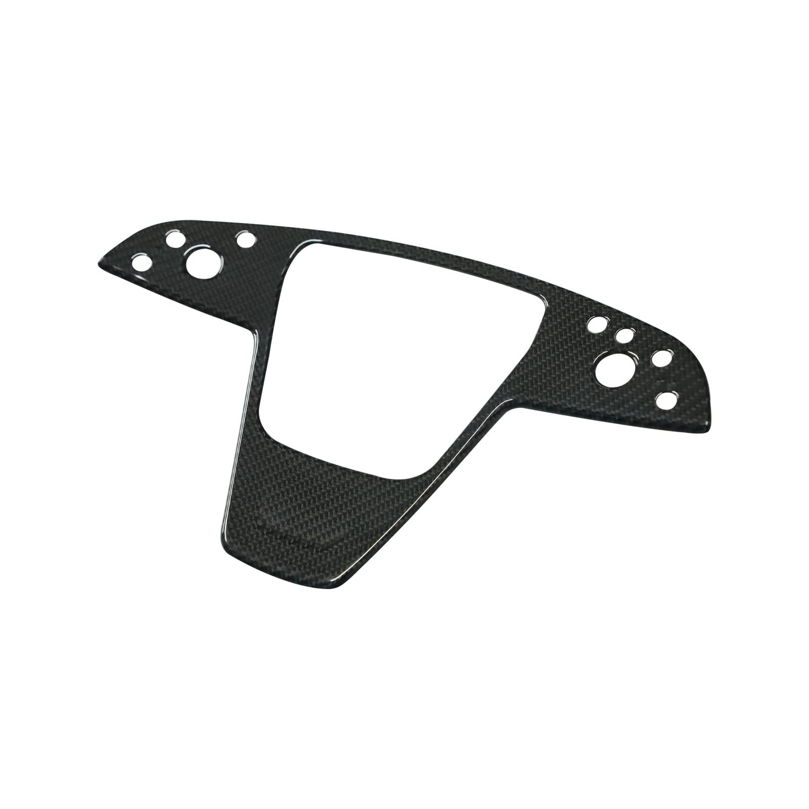 Real Molded Carbon Fiber Yoke Steering Wheel Touch Panel Overlay For ...