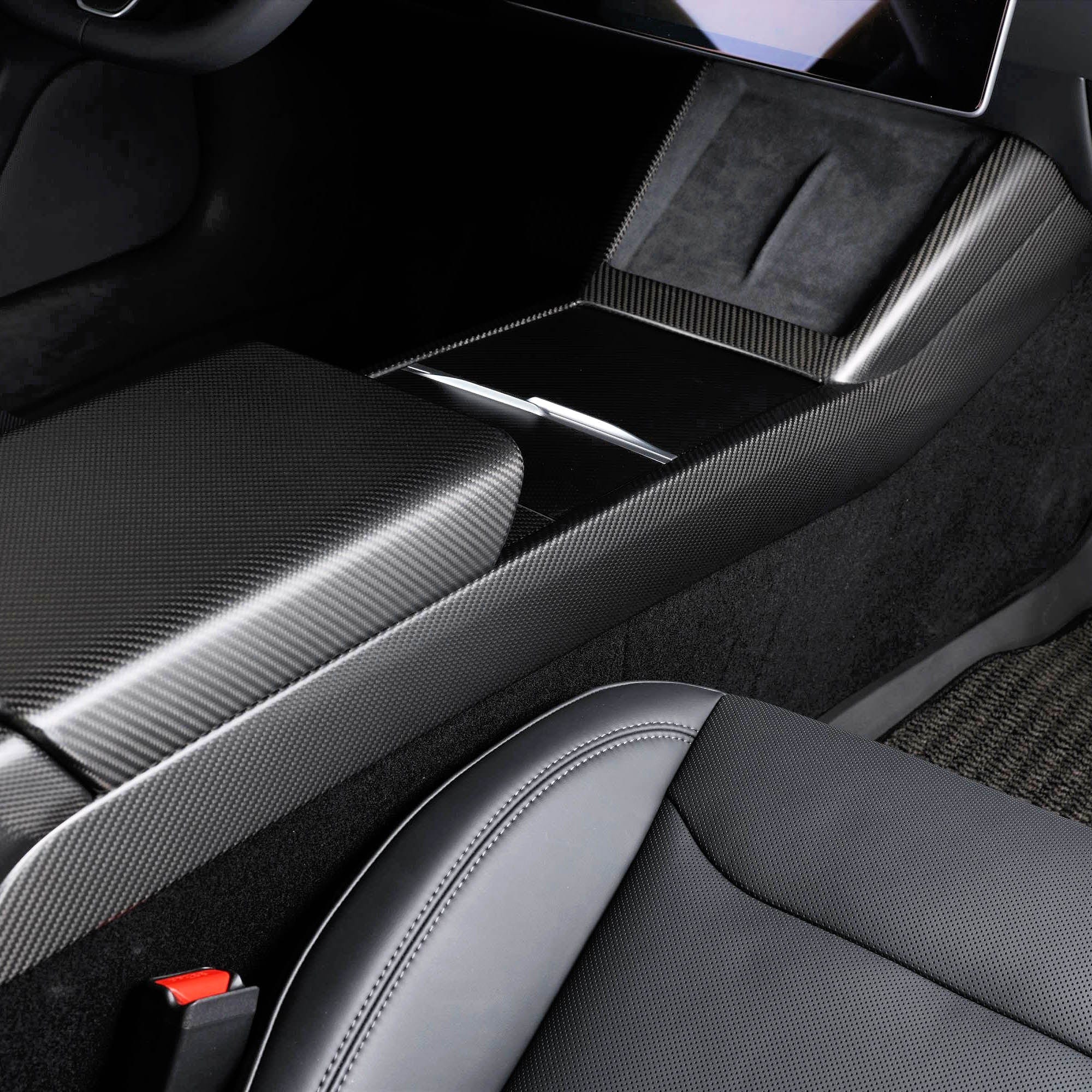 Tesla Model Y Juniper 2025 Real Molded Matte Carbon Fiber Center ...