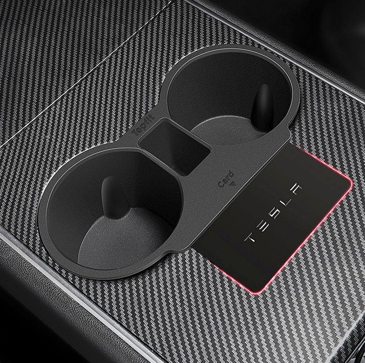 Non-Slip Center Console Cup Holder With Storage V2 For Tesla Model 3 ...