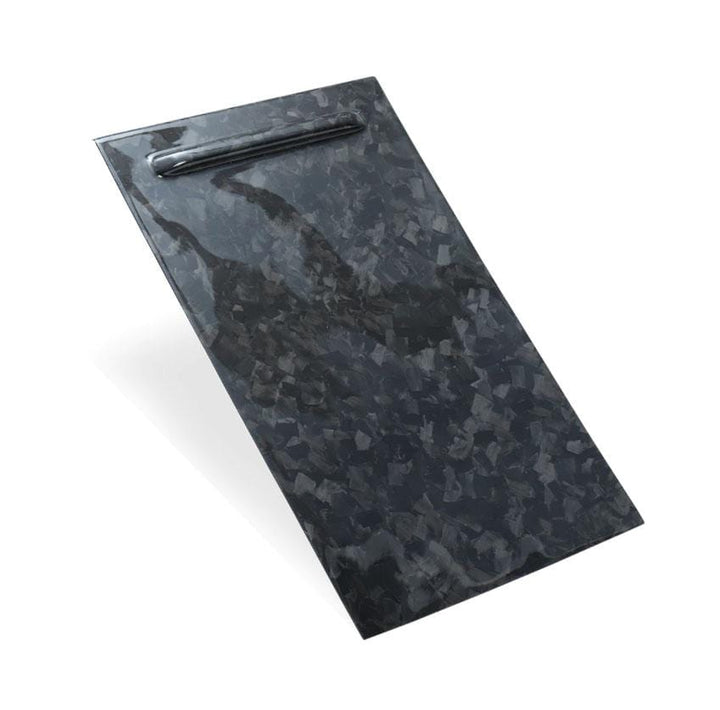 Real Molded Gloss Forged Carbon Fiber Center Console Slide Cover Trim